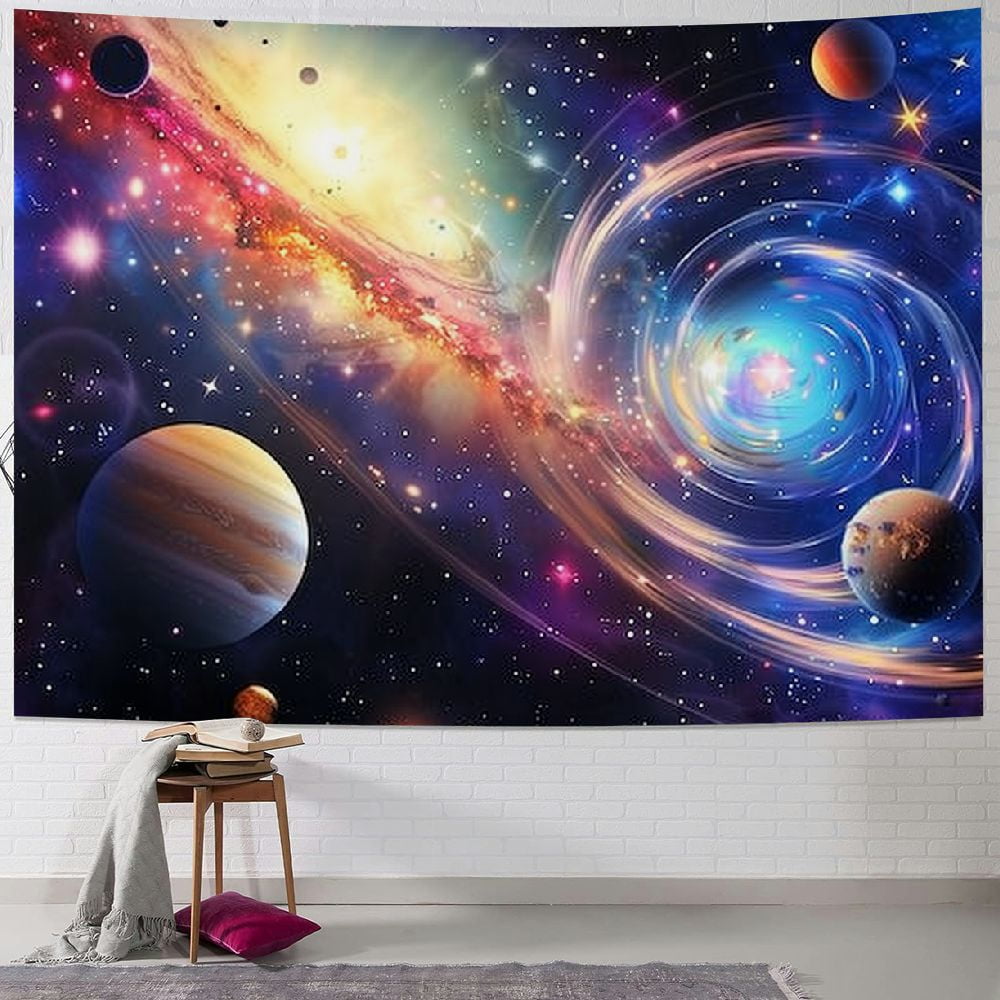 Nawypu Universe Tapestry Wall Hanging Outer Space Solar System Milky ...