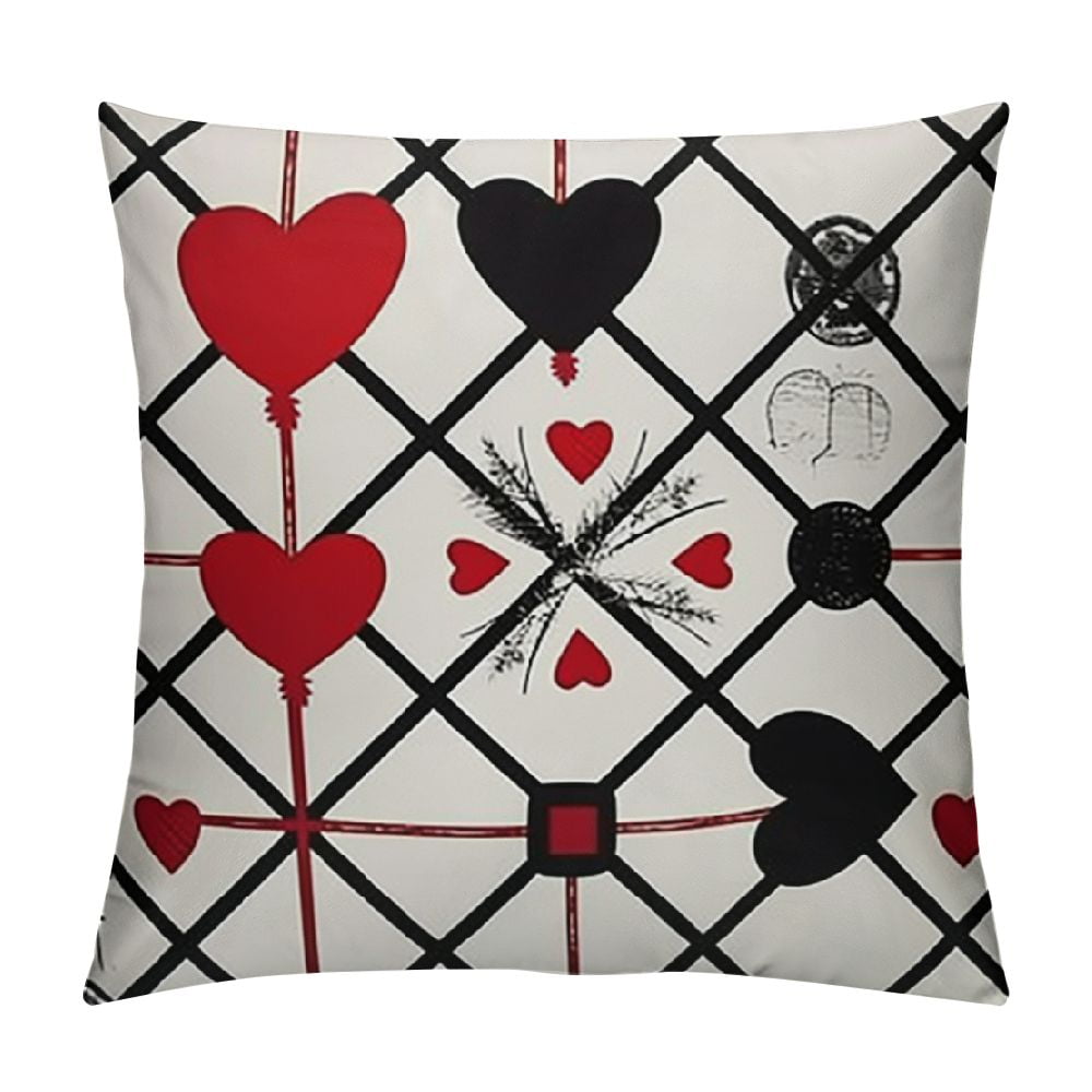 Nawypu Valentine's Day Pillow Covers Happy Valentine's Day Love and ...