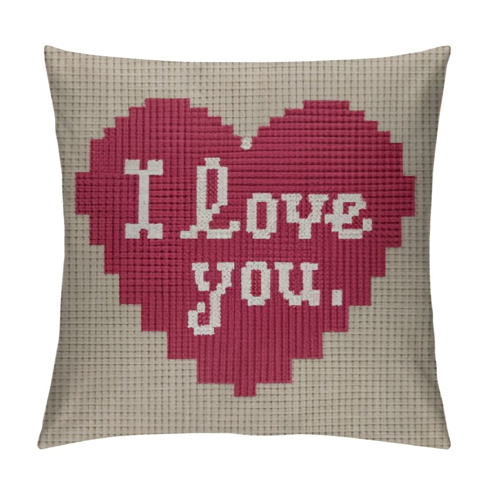 Nawypu Valentines Day Pillow Covers Heart Lock Valentines Day ...