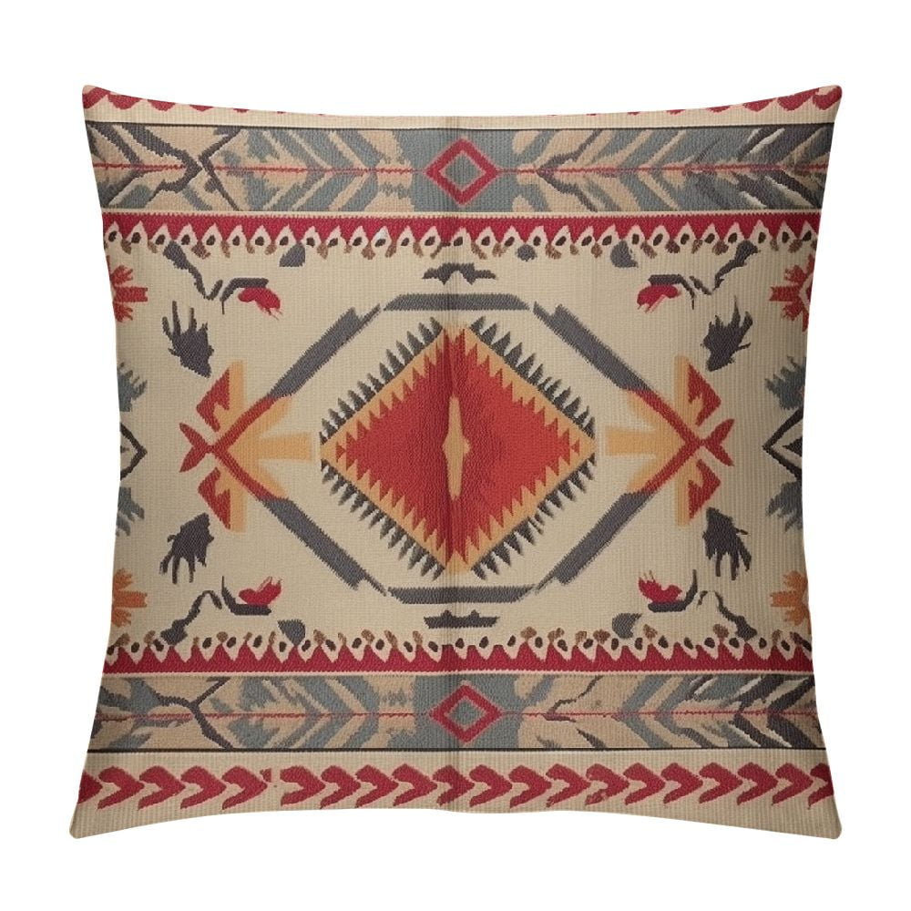 Nawypu Vintage Ethnic Pattern Oblong Throw Pillow Covers Tribal Print ...