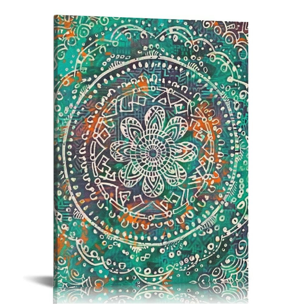 Nawypu Vintage Flower Pattern Canvas Wall Art for Bedroom Wall Decor ...