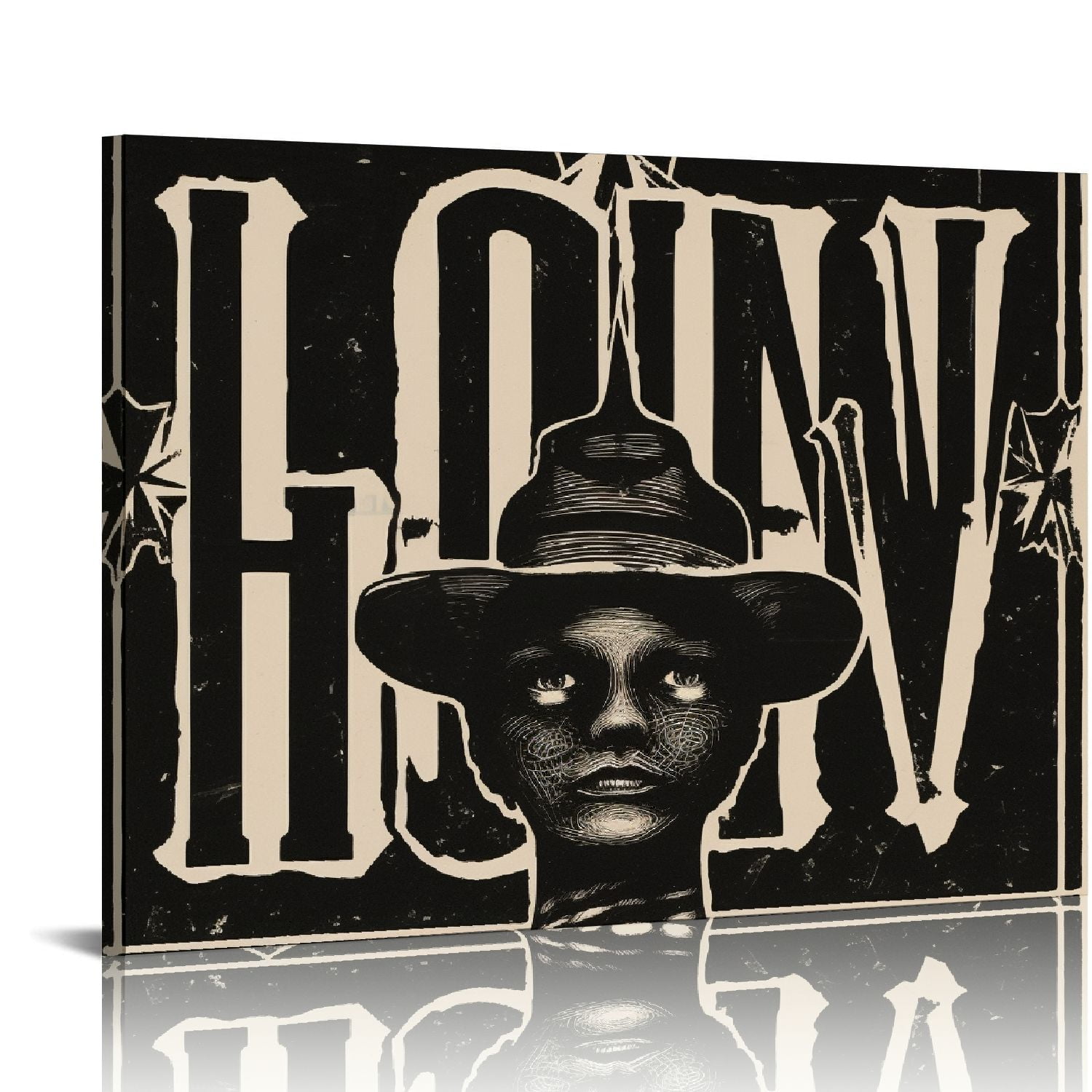 Nawypu Vintage Funky Wall Art Howdy Poster Southwestern Country Ranch ...