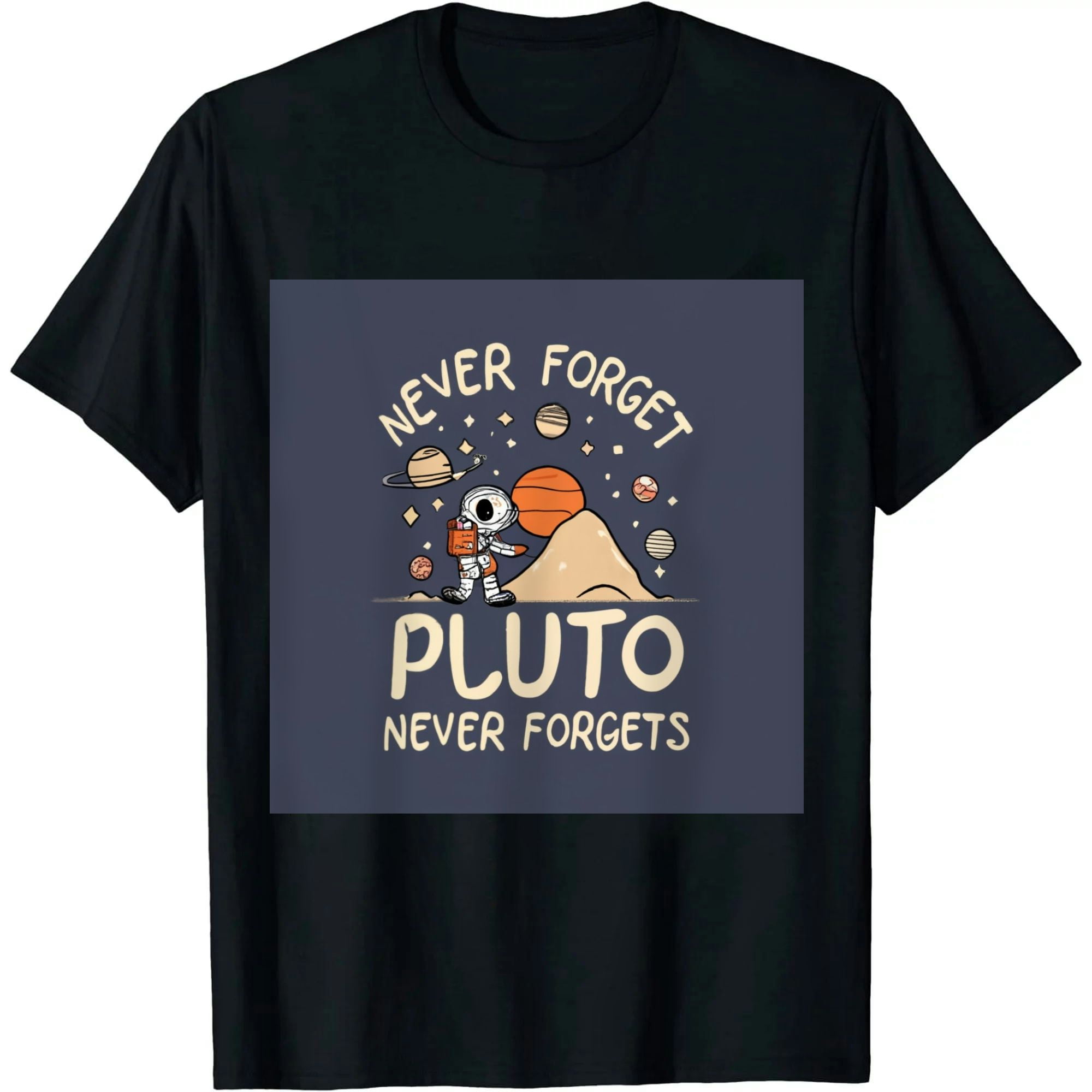 Nawypu Vintage Never Forget Pluto Nerdy Astronomy Space Science T-Shirt - Walmart.com