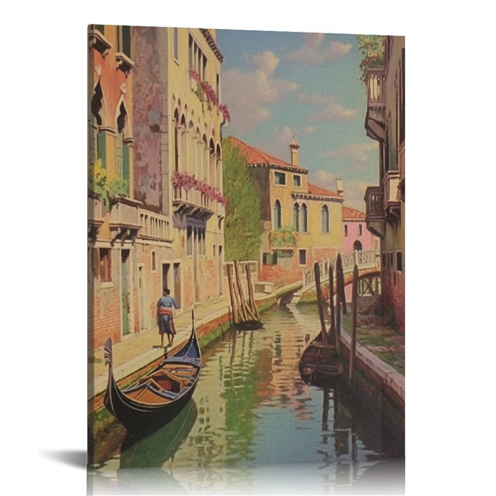 Nawypu Vintage Travel Poster - Retro Venice Print - Italy Art Venice ...