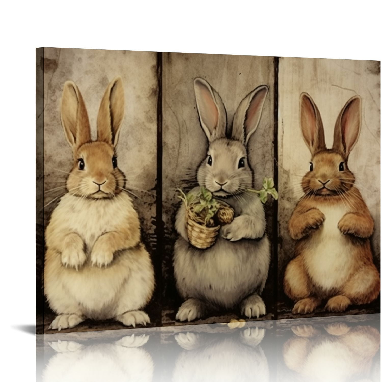Nawypu Vintage Wall Decor Bunny Rabbit Poster,Motivational Quote ...