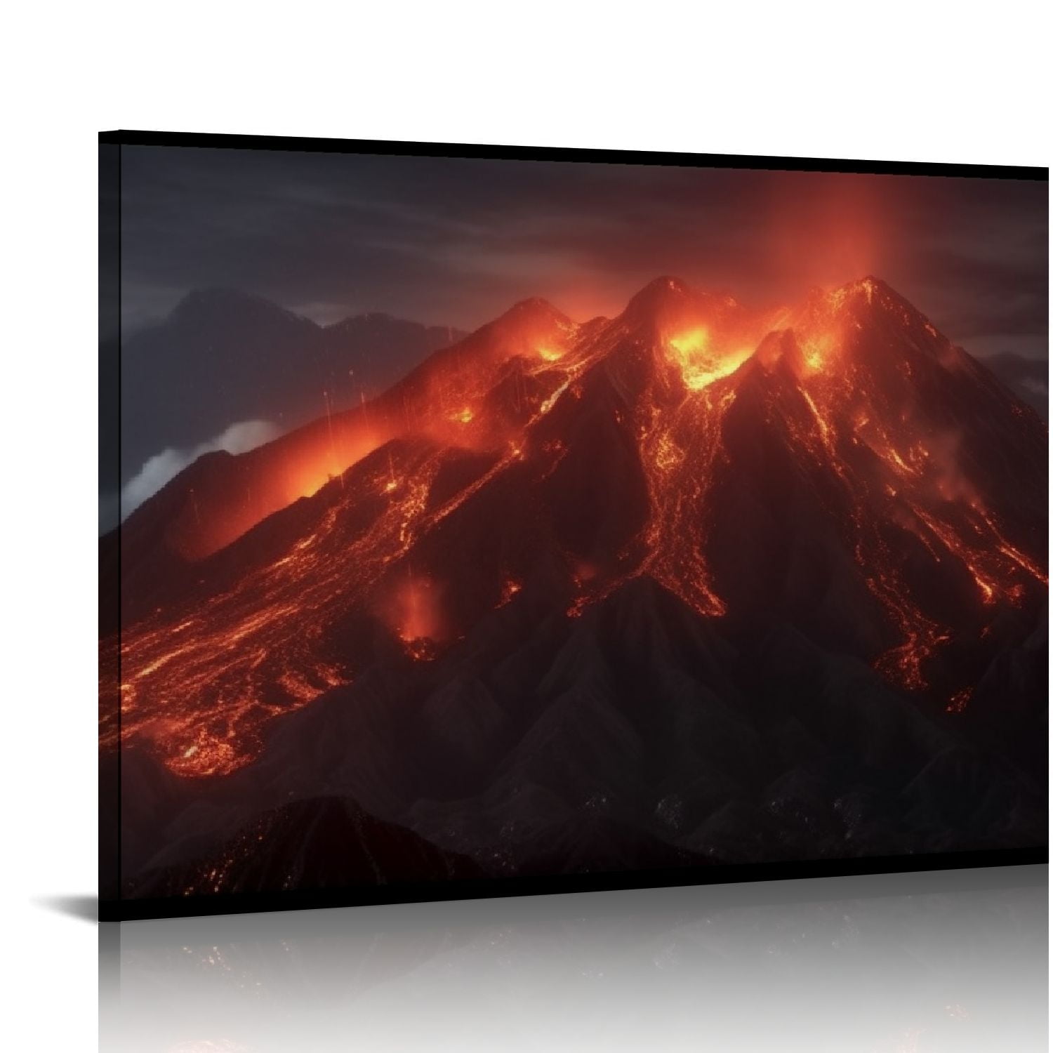 Nawypu Volcano Hot Magma 256 Canvas Prints Poster Wall Art For Home ...