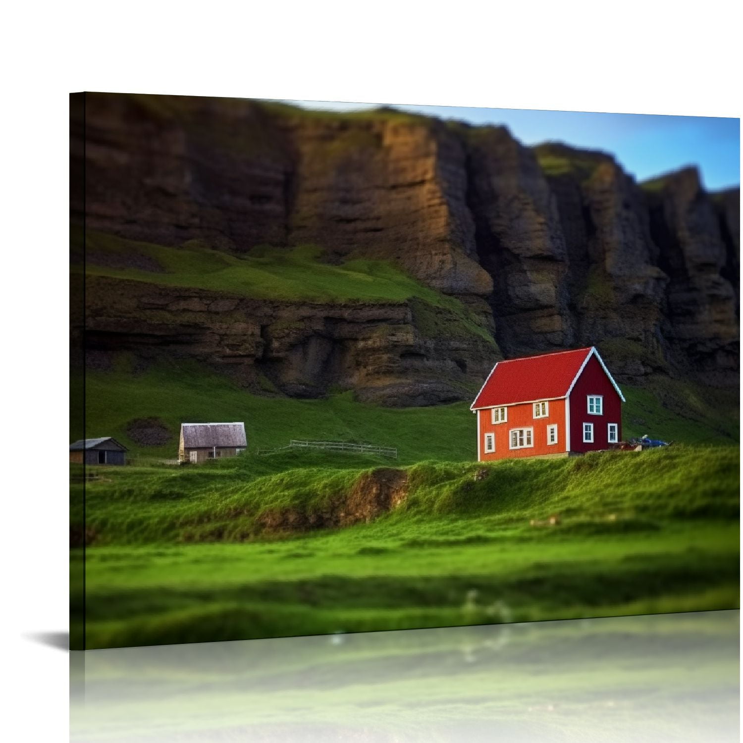 Nawypu Wall Art Canvas Living Room Iceland Poster Pictures Bedroom ...