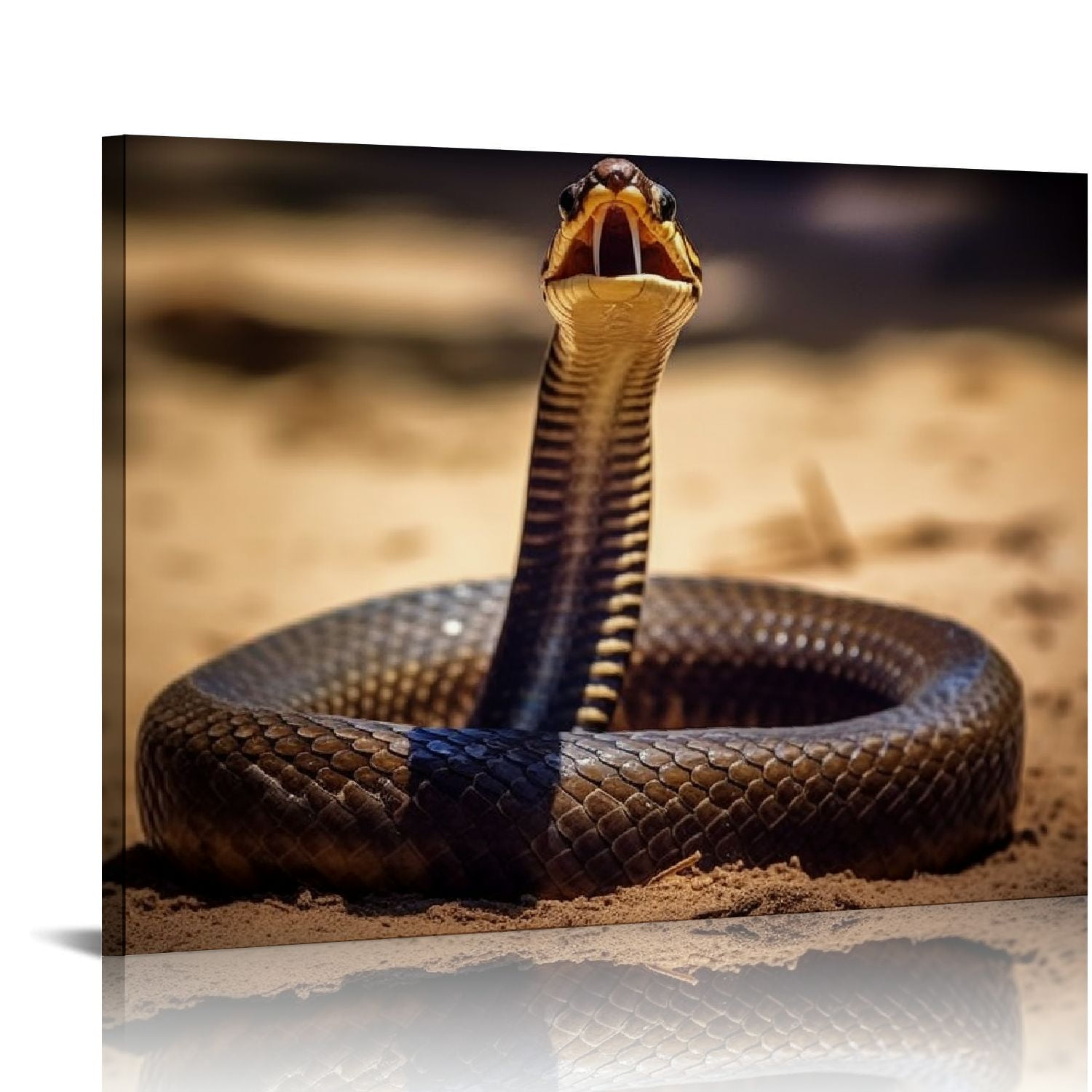 Nawypu Wall Art Cobra Snake Canvas prints Photography Poster Printing ...