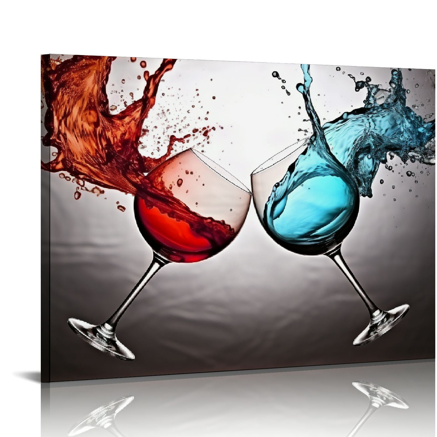 Nawypu Wall Art Decor Large Canvas Print Picture Abstract Red Wine ...