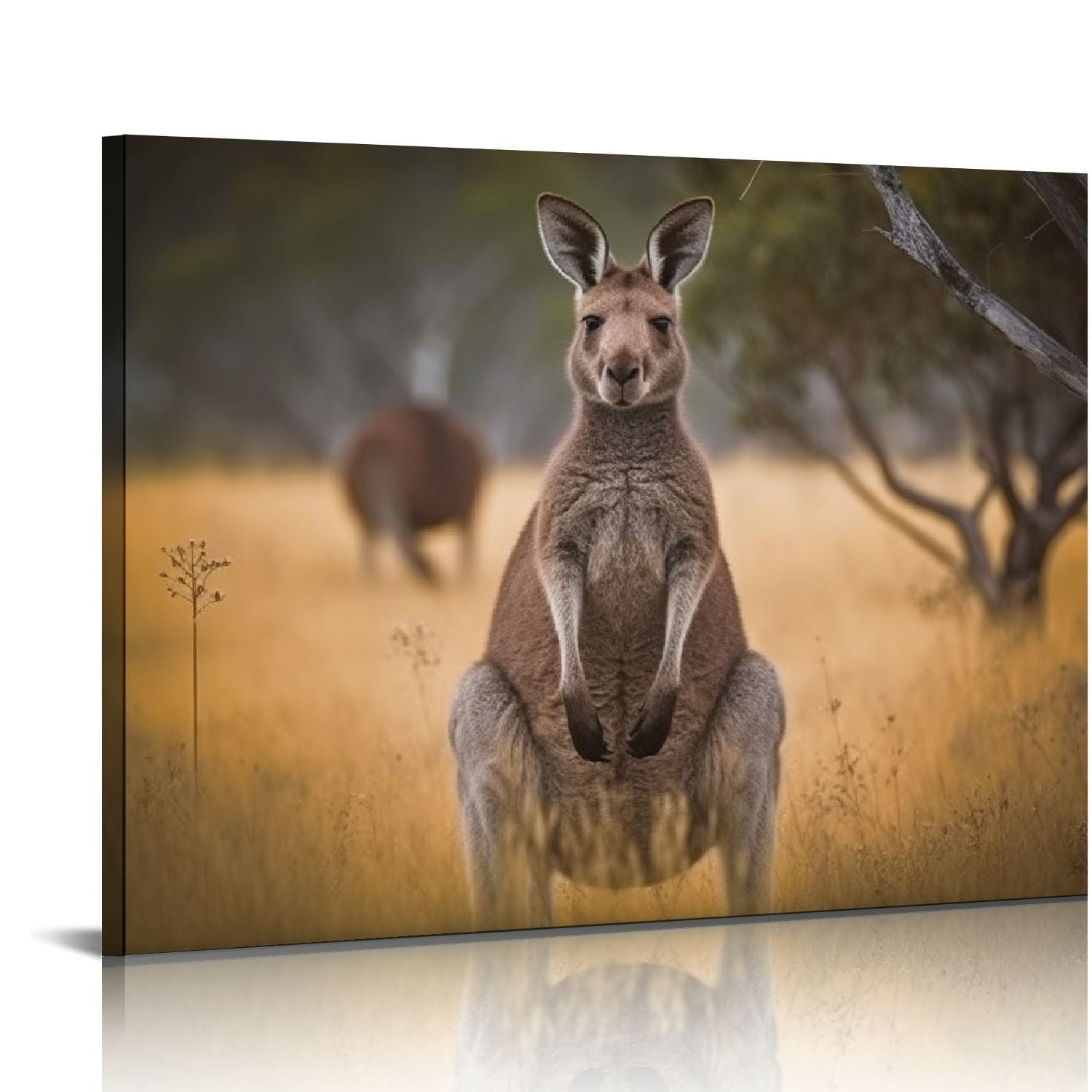 Nawypu Wall Art Kangaroo Poster Canvas Pictures Decor Prints Printing ...