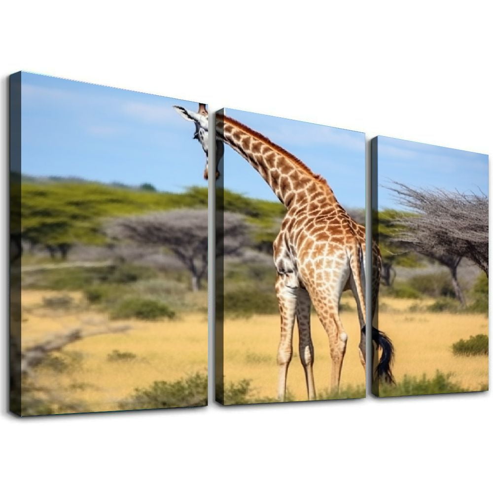 Nawypu Wall Art Paintings Giraffe Etosha National Park Namibia Africa ...