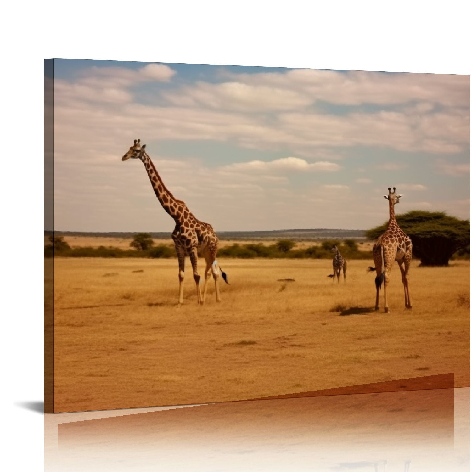 Nawypu Wall Art Paintings Kenya East Africa Some Giraffe Masai Mara National Great Rift Valley ...