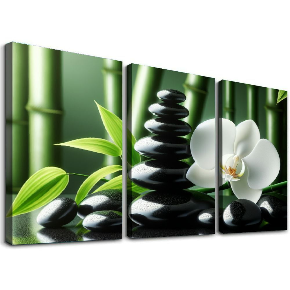 Nawypu Wall Art Zen Canvas Painting Canvas Prints Set of 3 Canvas Art ...