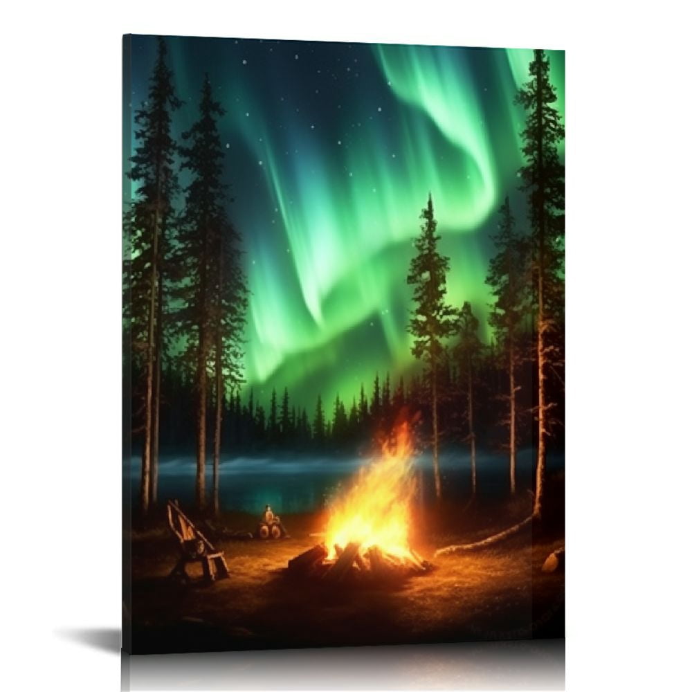 Nawypu Wall Decor Living Room,Bedroom Northern Lights Canvas wall art ...