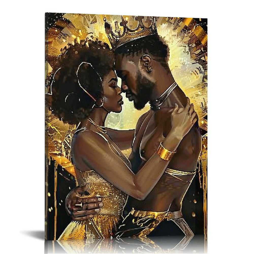 Nawypu Wall art Posters of Black Kings and Queens,African American Canvas Art Print,Afro King ...
