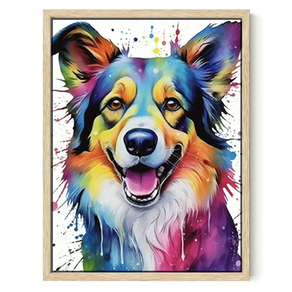 Nawypu Watercolor Dogs Wall Art, Lovely Dog Canvas Art，Home Pets Poster ...