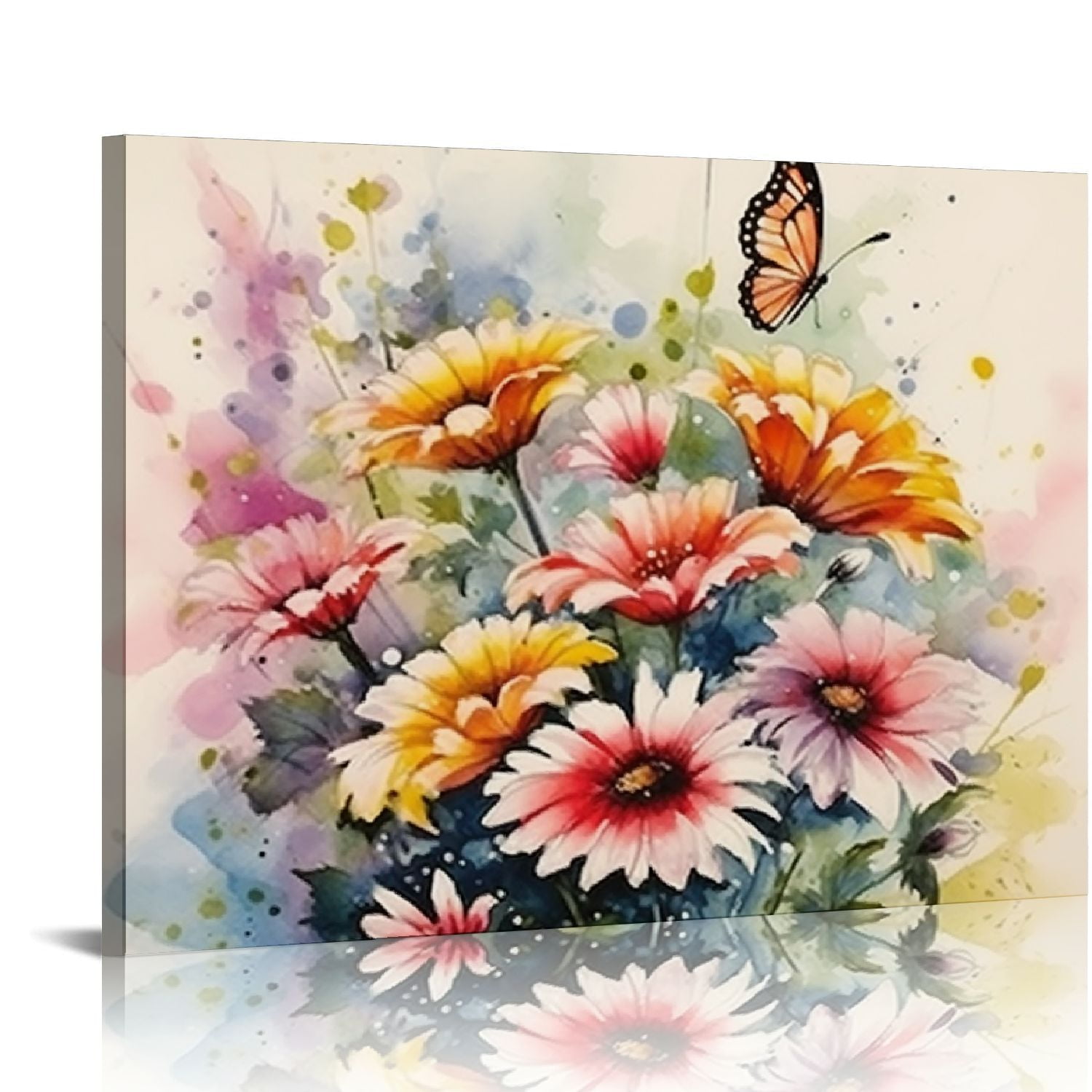 Nawypu Watercolor Flowers Wall Art Prints - Colorful Wildflower Art ...