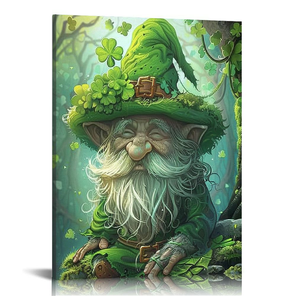 Nawypu Watercolor St. Patrick's Day gnome, Spring clipart, Watercolour ...