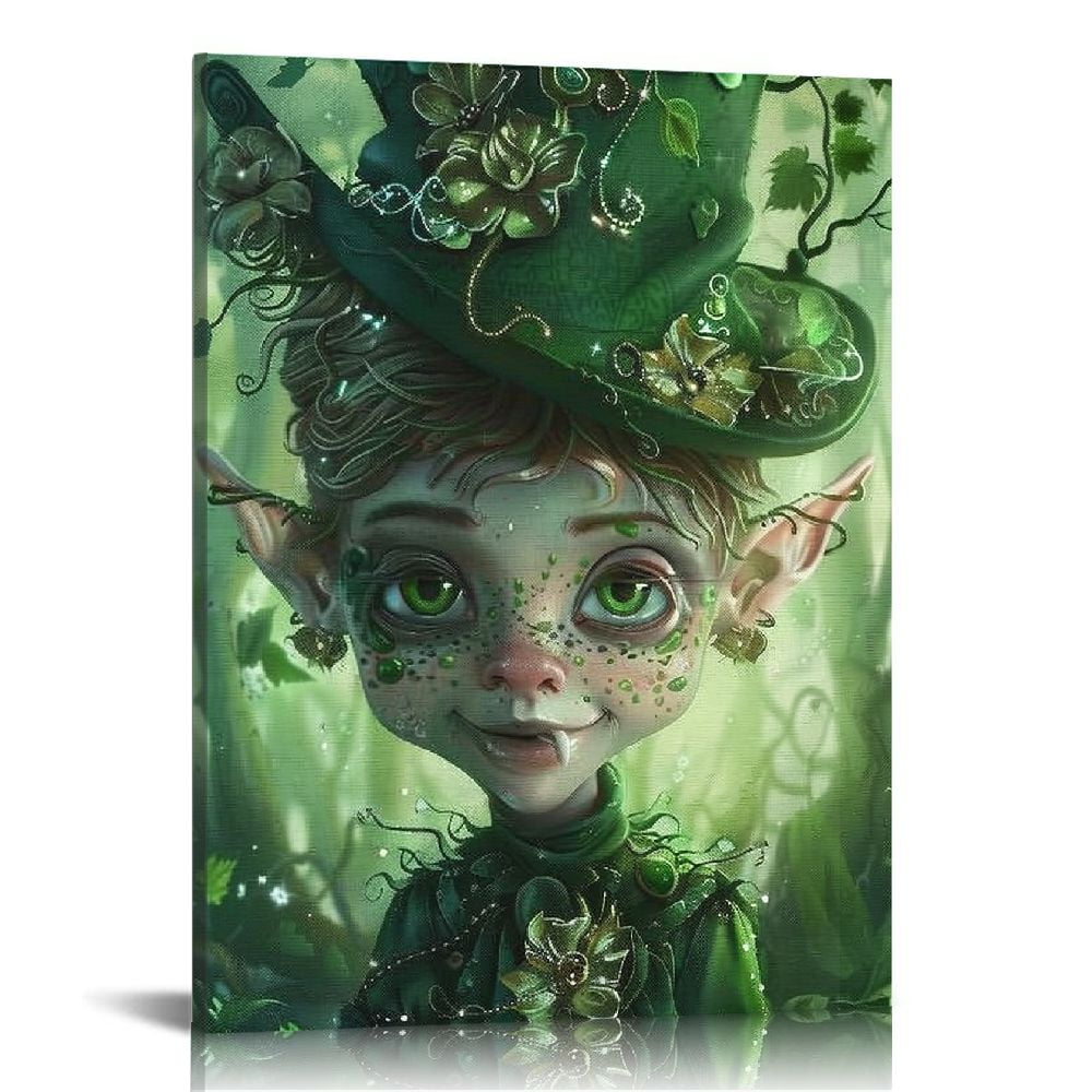 Nawypu Watercolor St. Patrick's Day gnome, Spring clipart, Watercolour ...