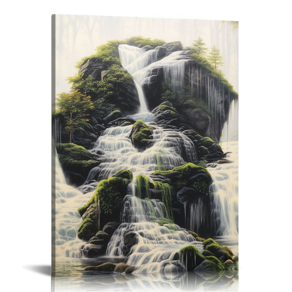 Nawypu Waterfall on National Park Canvas Wall Art 1 Panel Landscape ...
