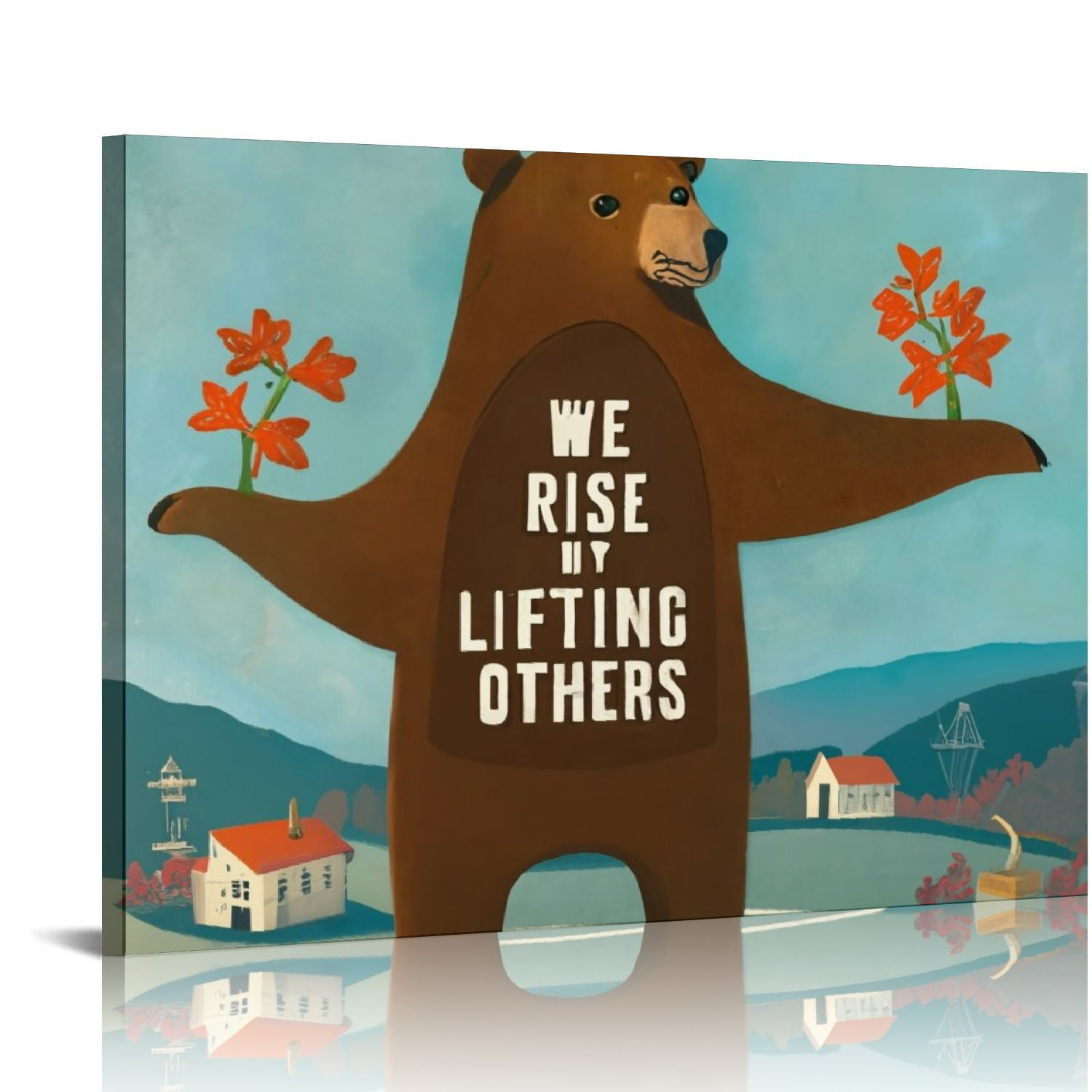 Nawypu We Rise By Lifting Others Inspirational Quotes Motto Framed ...