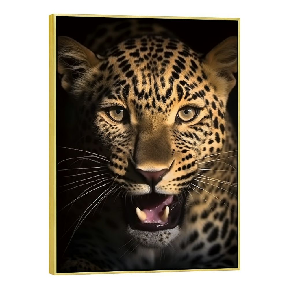 Nawypu Wild Animals Canvas Wall Art Leopard Paintings Poster Wildlife ...