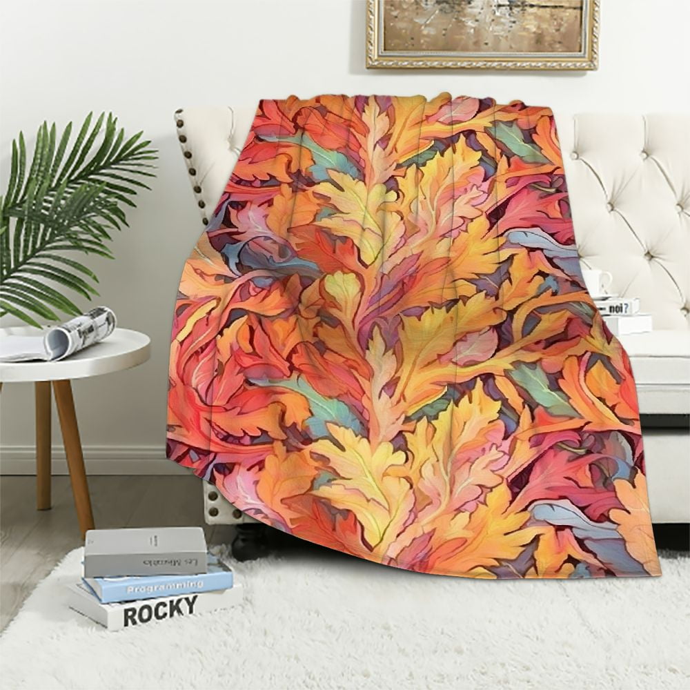 Nawypu William Morris Acanthus Leaves Sherbet Blanket XL - Arts ...