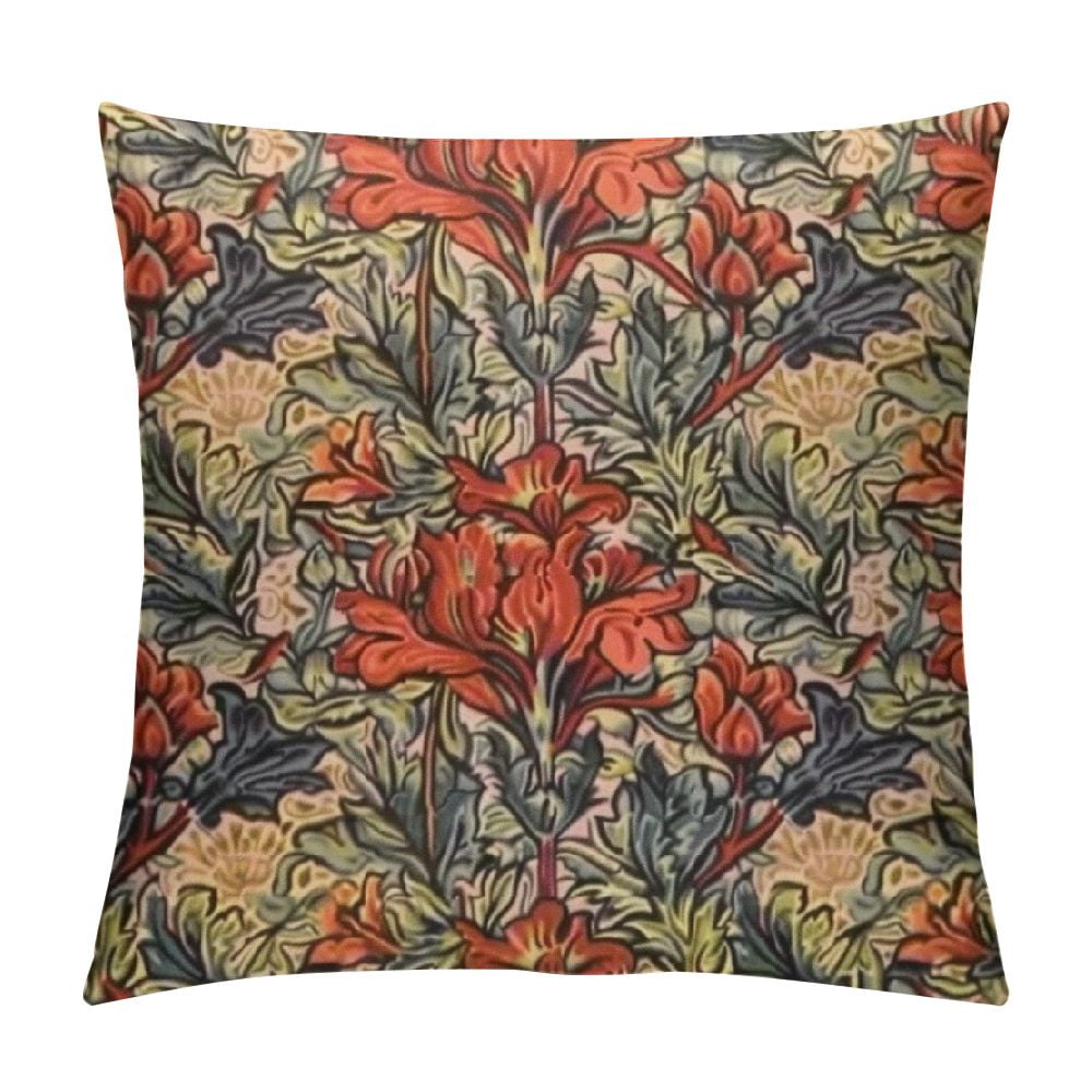 Nawypu William Morris Floral Pillowcases, Botanical Floral Nature Theme ...