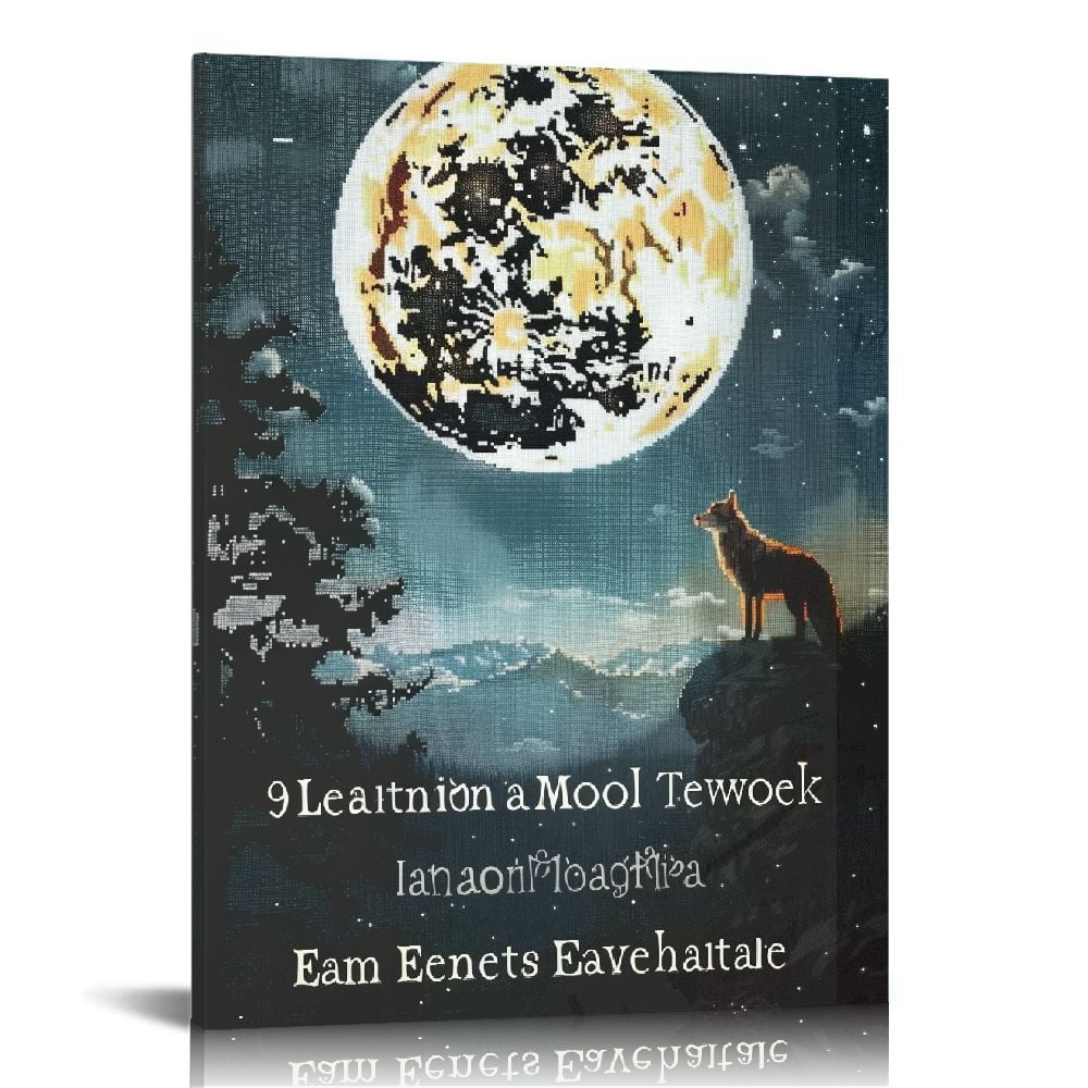 Nawypu Wolf Poster, The Tale of Two Wolves, Canvas Wall Art ...