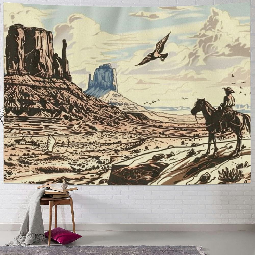 Nawypu YEAHSPACE Western Tapestry Cowboy Tapestry for Bedroom Aesthetic ...