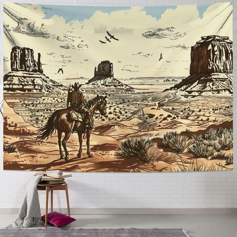 Nawypu YEAHSPACE Western Tapestry Cowboy Tapestry for Bedroom Aesthetic ...