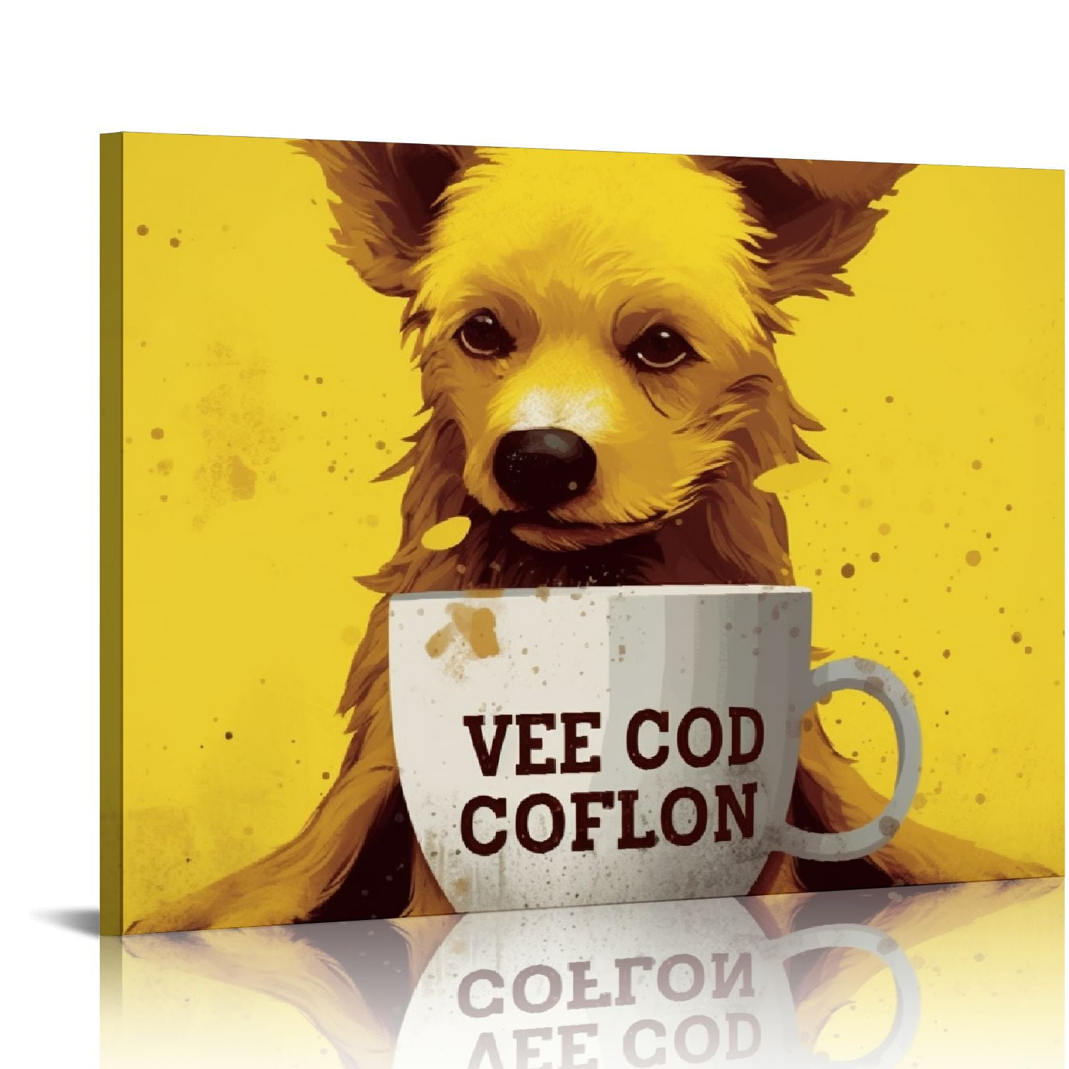 Nawypu 'Yellow Dog Coffee Co' by Ryan Fowler, Canvas Wall Art ...