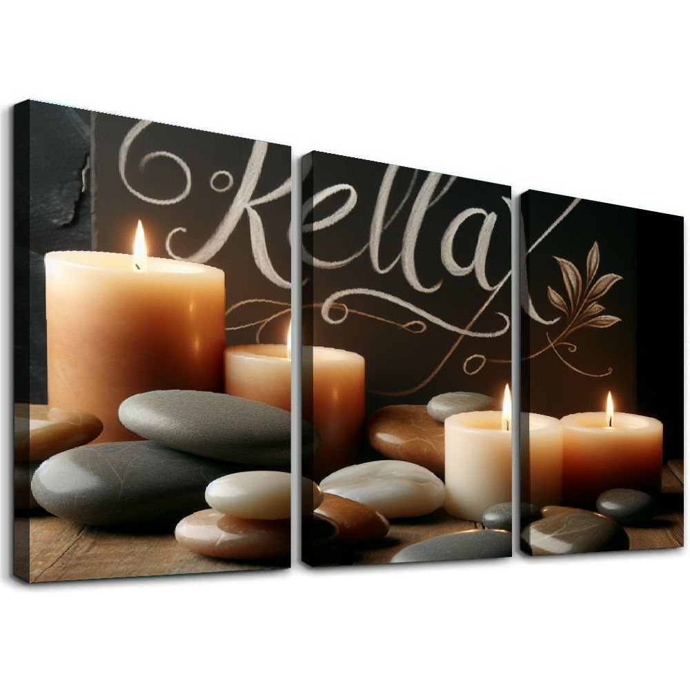 Nawypu Zen Bathroom Canvas Wall Art Spiritual Pictures Wall Decor ...
