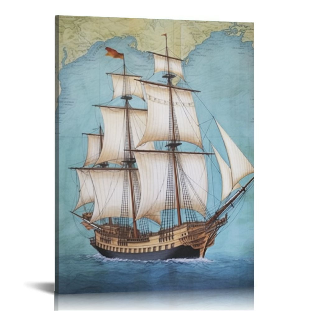 Nawypu -endeavour-tall-sailing-ship-chart-map-art-peek-cathy-peek ...
