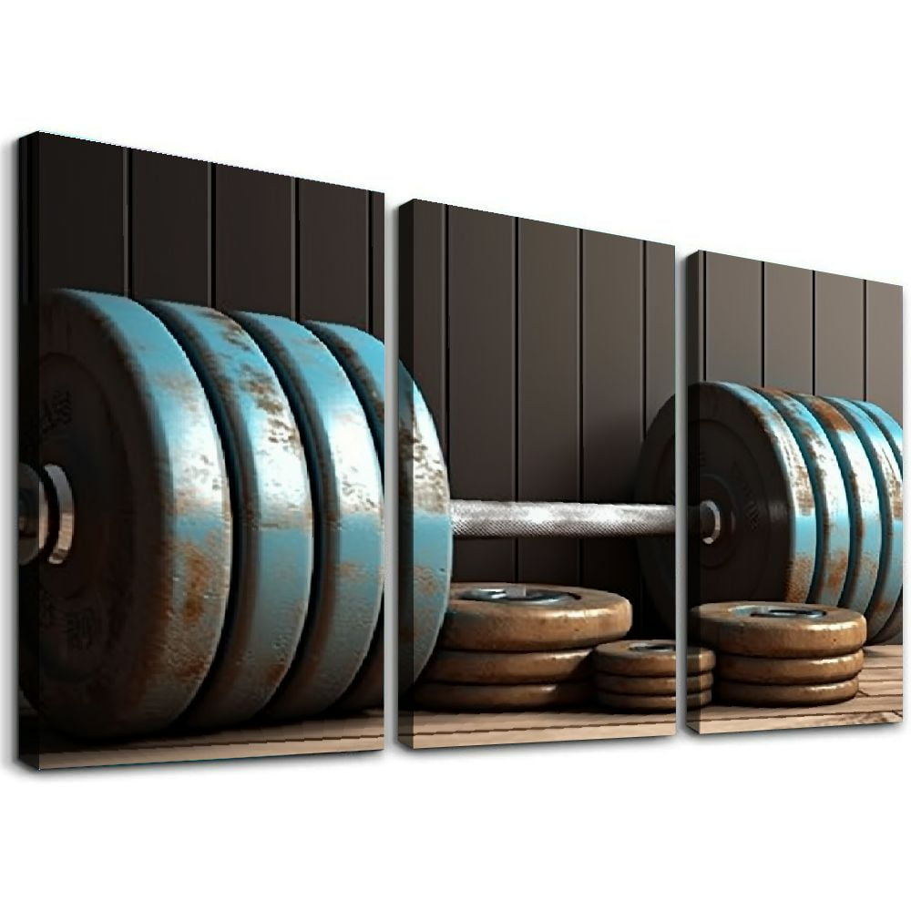 Nawypu s Canvas Print Sport Wall Art Weightlifting Poster Gym Training ...