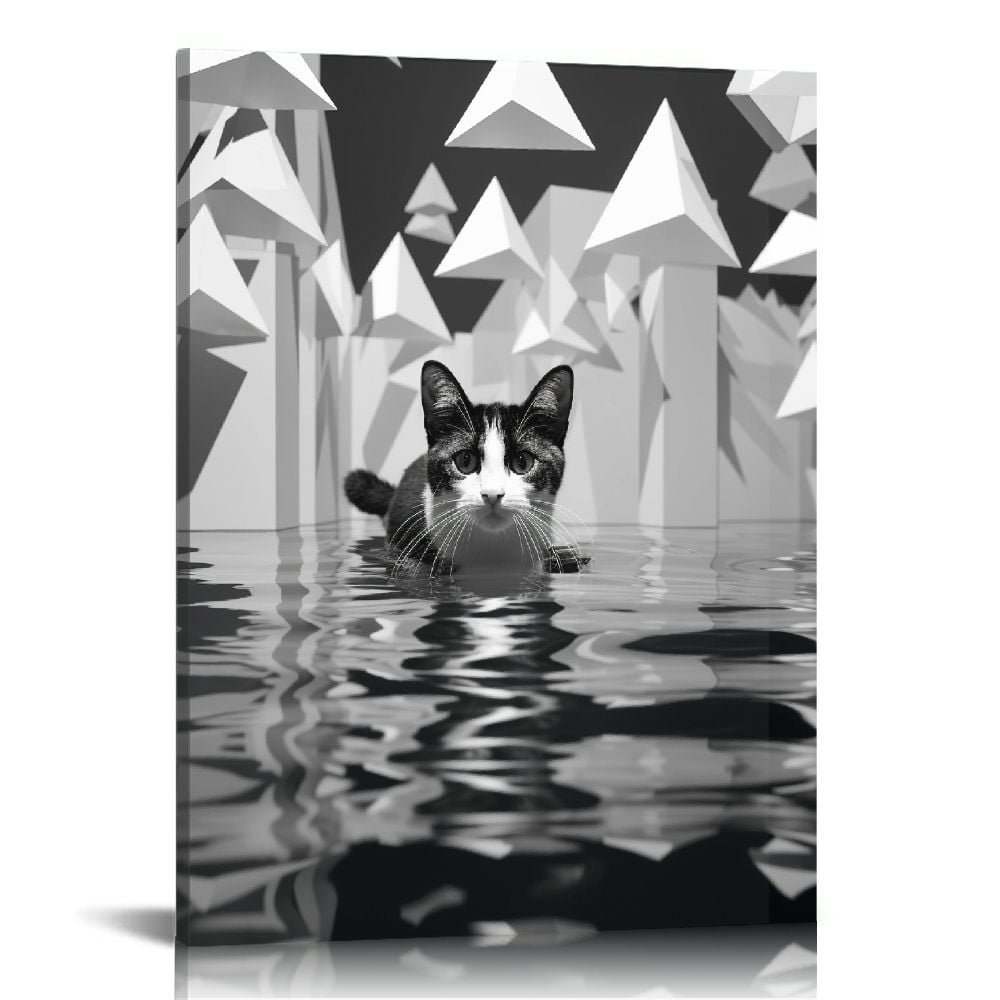 Nawypu wall art for office motivational posters Small Cat Pictures Big ...