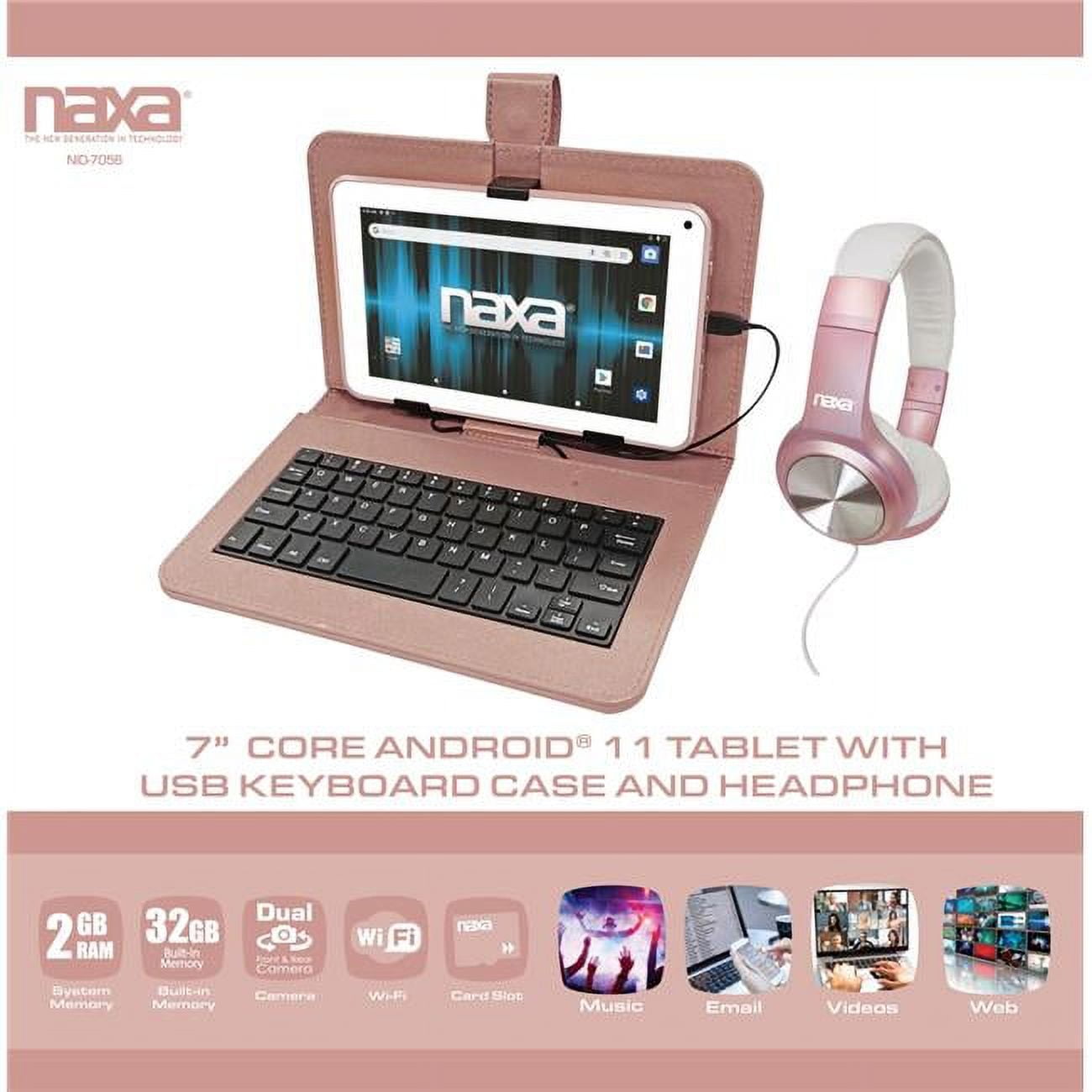 Naxa 1.6 GHz Quad Core Processor 2GB Ram 32GB Storage Android 11 Tablet ...