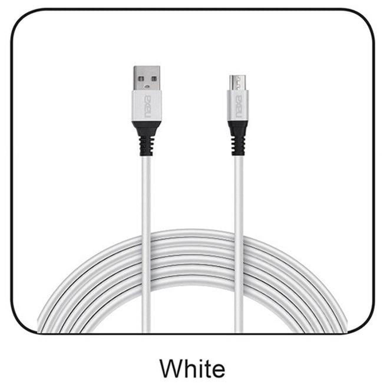 Naxa 3 ft. Fast Charge & Sync Round Micro USB Cable, White - Walmart.com