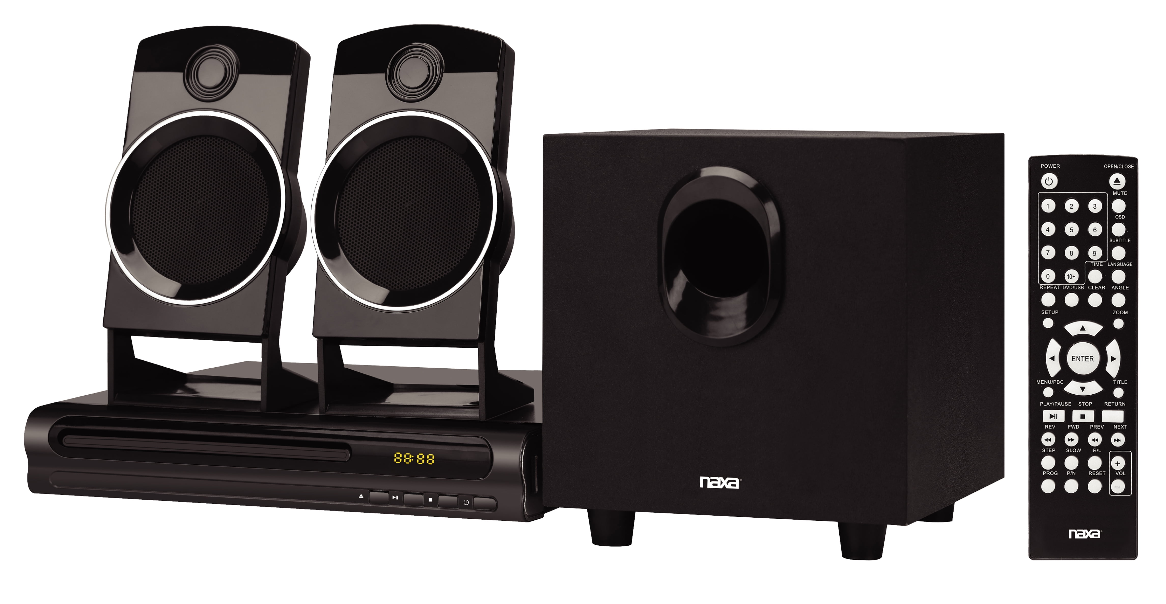 Free Shipping! Naxa Electronics ND-863 2.1 Channel Home Theater DVD Speaker System - Walmart.com ...