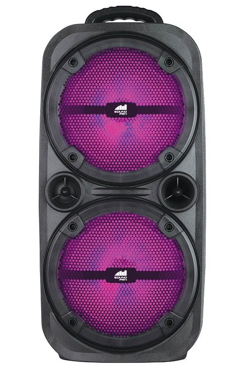 Naxa Electronics NDS-8502 Portable Dual 8" Wireless Party Speakers with ...