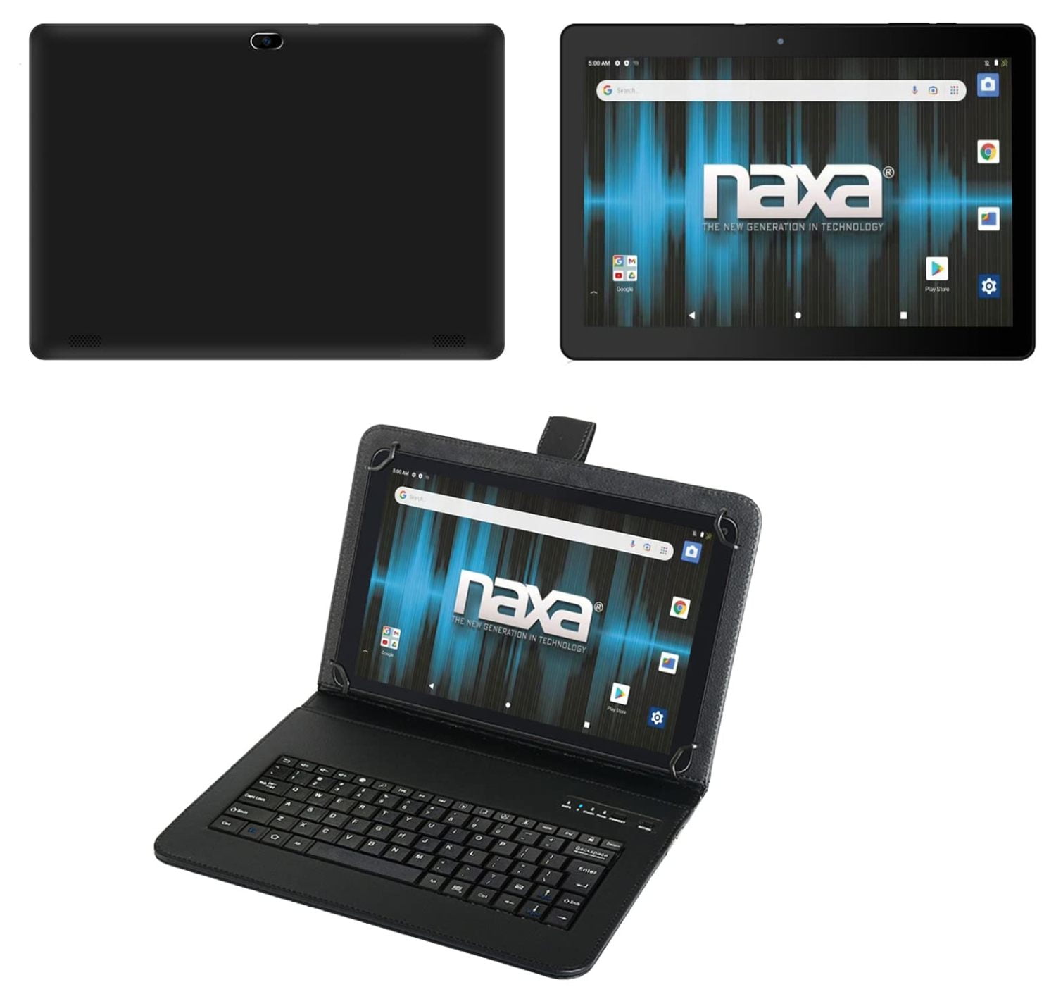 Naxa NID-1021 Core Android 11 Tablet with 10.1" HD IPS Screen and USB ...