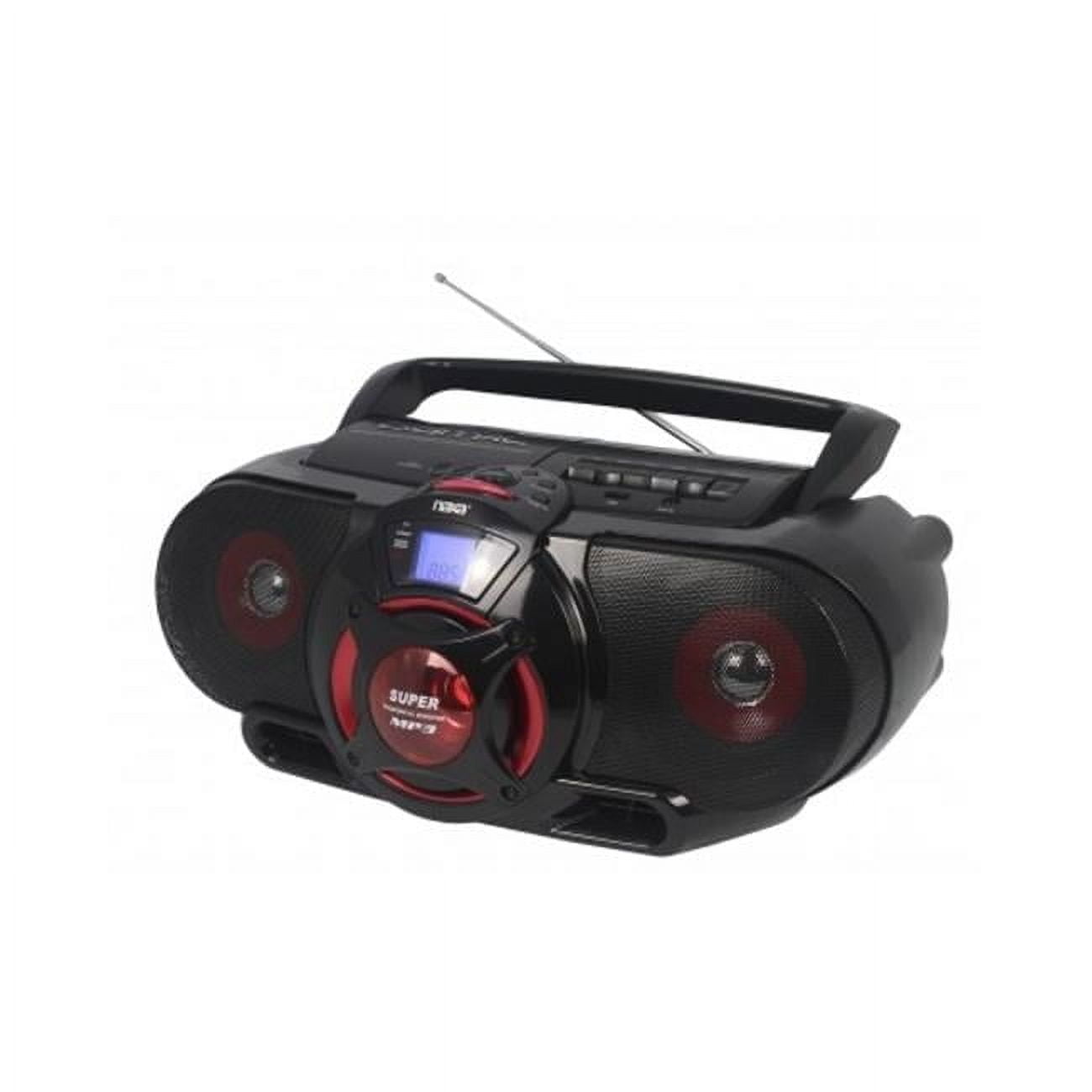 Naxa Portable AM/FM Radio Player, Bluetooth CD & MP3, USB, Boombox with ...