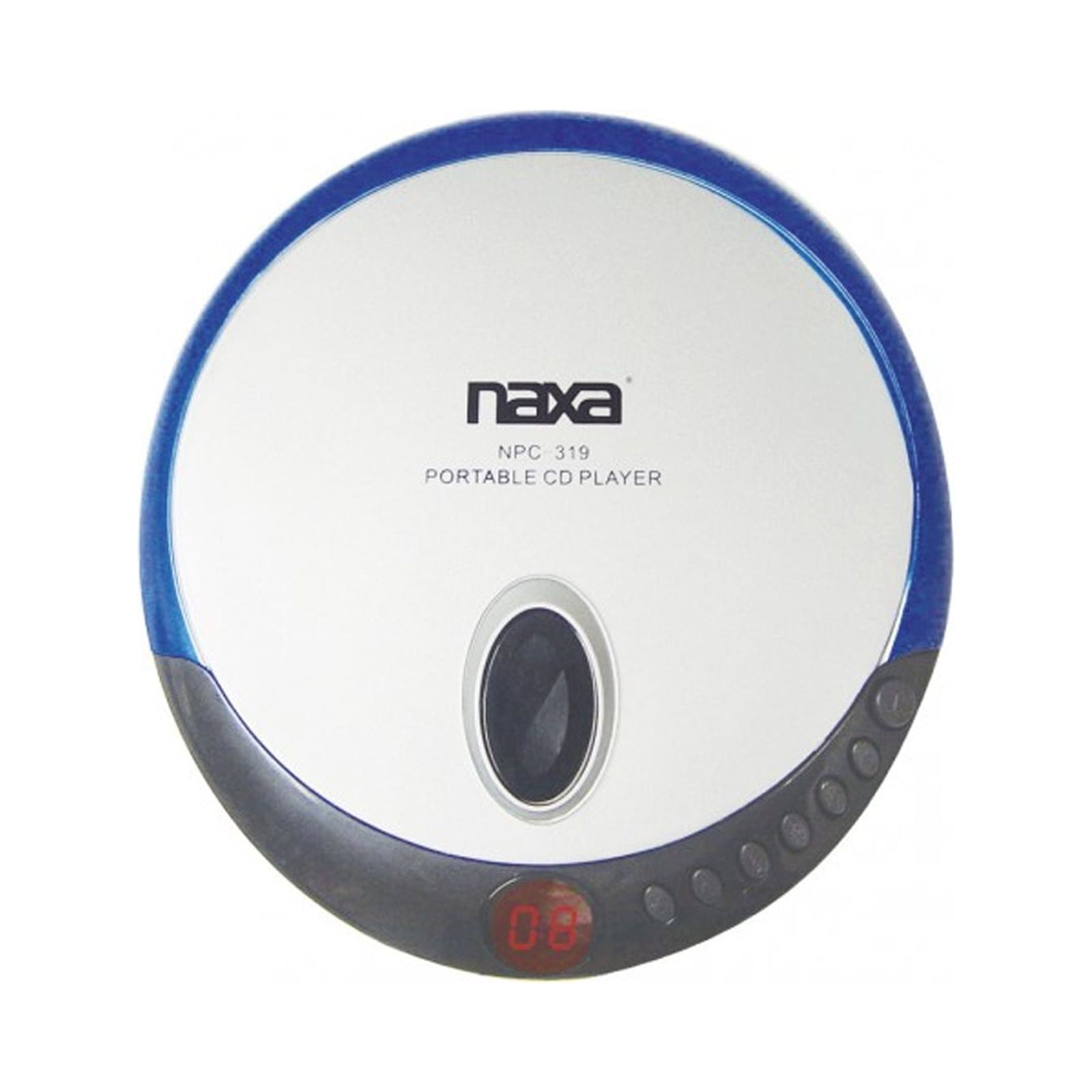Naxa Slim Personal Compact Disc Player-Blue - Walmart.com