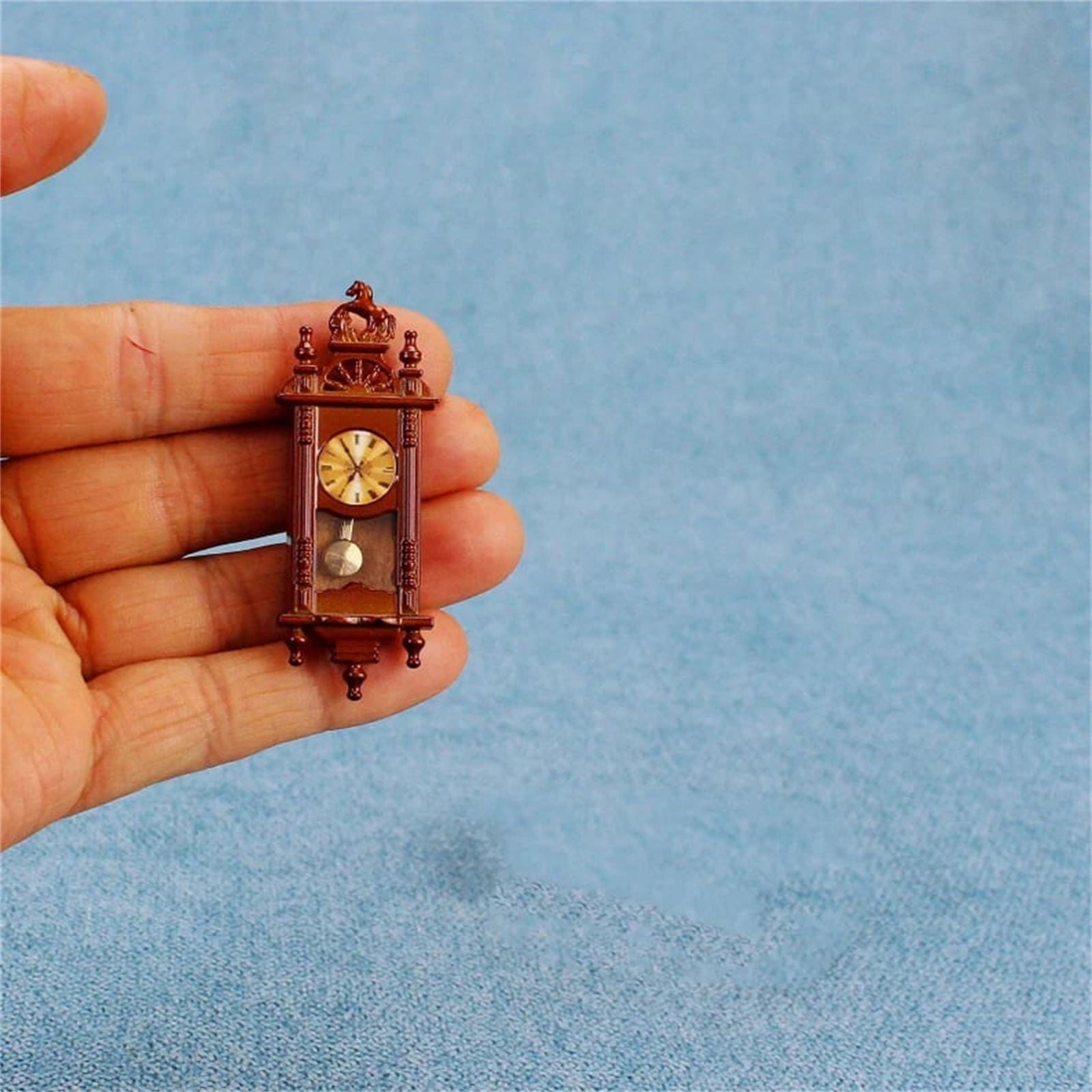 Naxoaeo Clearance 1:12 Mini Roman Clock Miniature Roman Clock Vintage ...