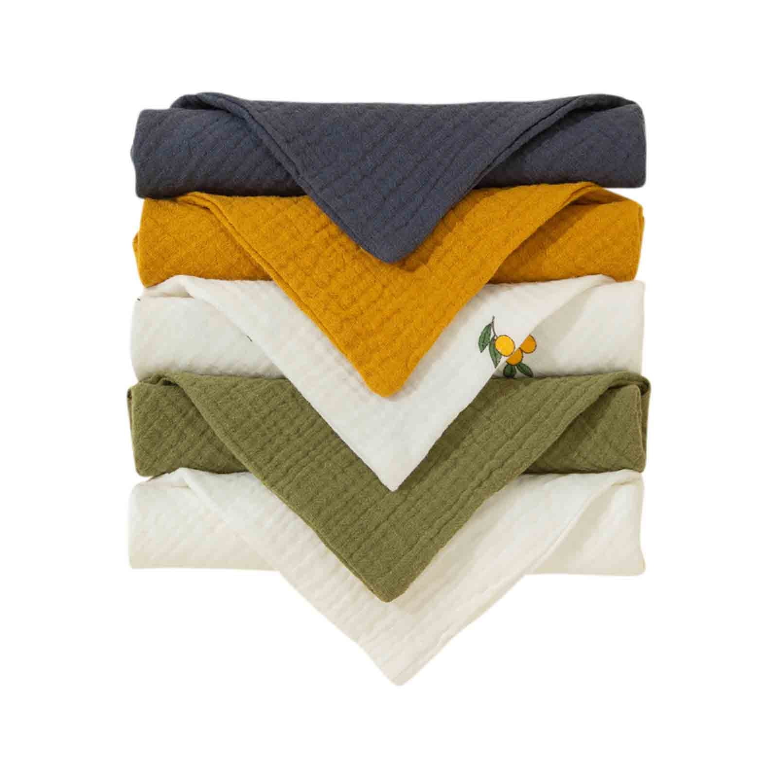 Naxoaeo Clearance 5 Pack Baby Bibs, Colors Muslin Baby Bibs for Unisex ...