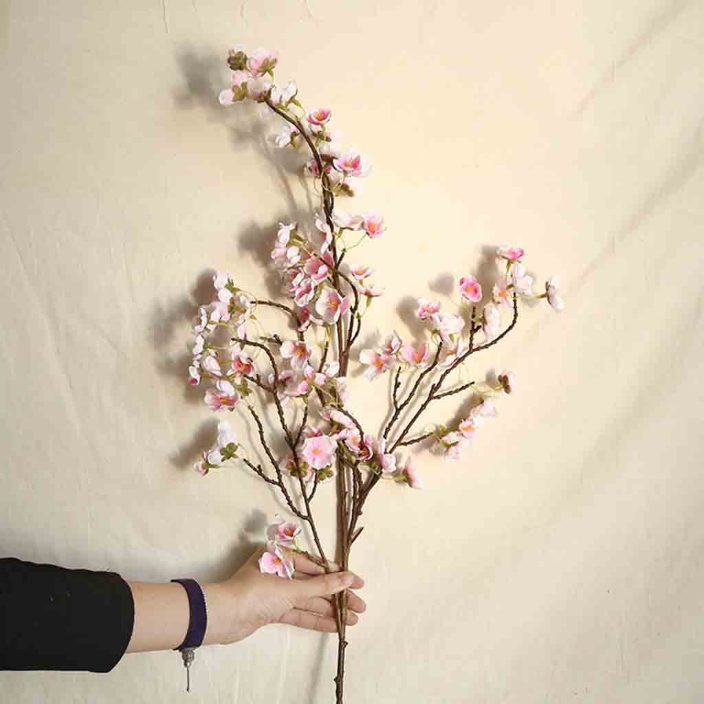Naxoaeo Clearance Artificial Cherry Blossom Flower, Silk Peach Flowers ...