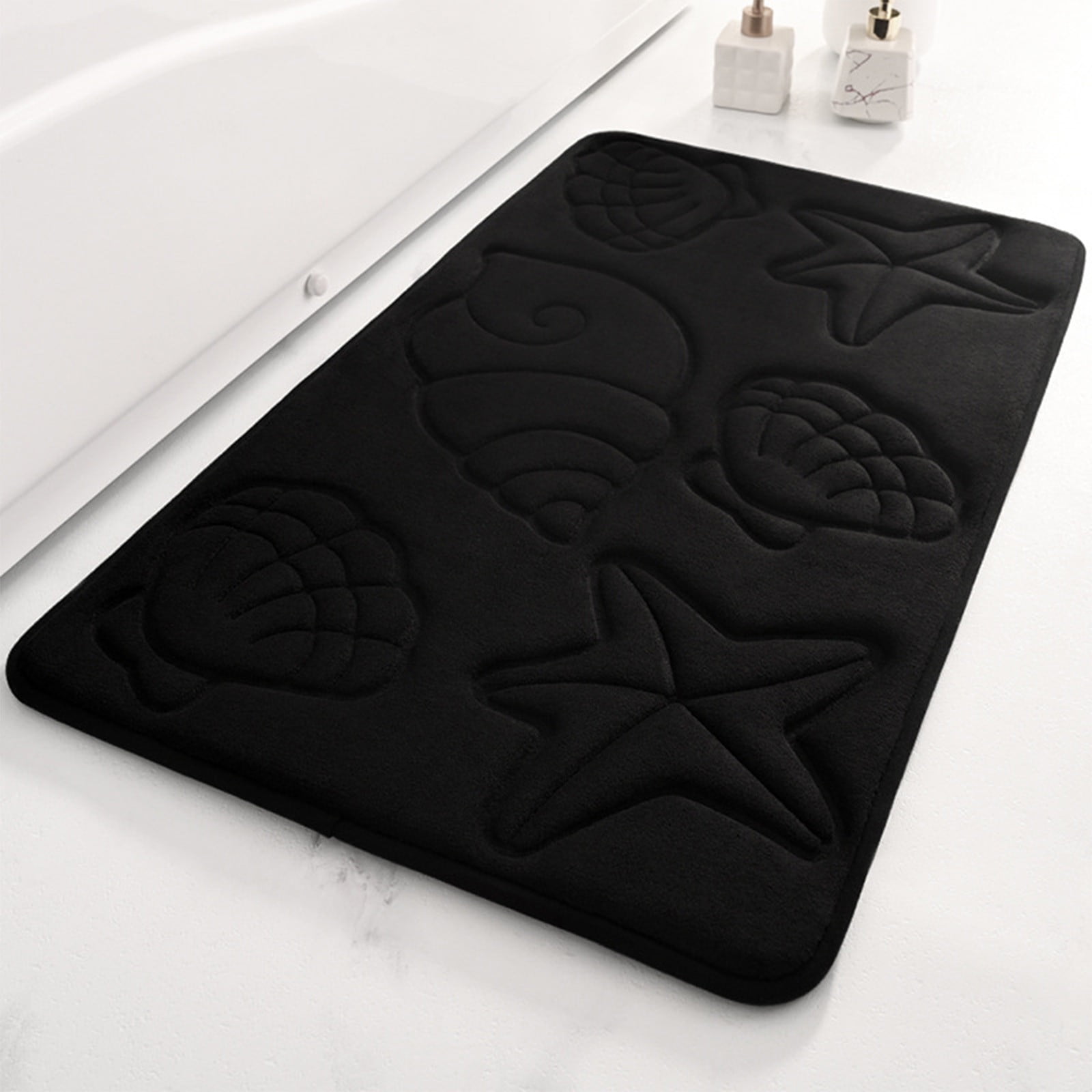 Naxoaeo Coastal Bathroom Rugs Non Beach Theme Quick Dry Bath Mat ...