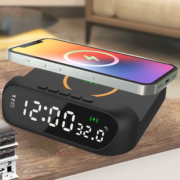 Wireless Phone Chargers with Alarm Clocks for Home and Office