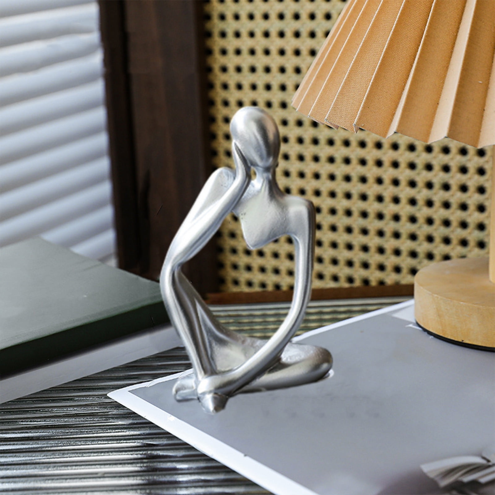 Naxoaeo Clearance Gold Home Decor Large Thinker Statue Accents, Thinker ...