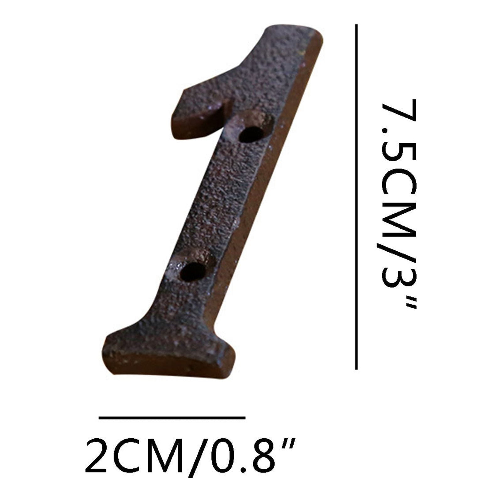 Naxoaeo High House Numbers-Unique Solid Hammered Style Cast Iron Home ...